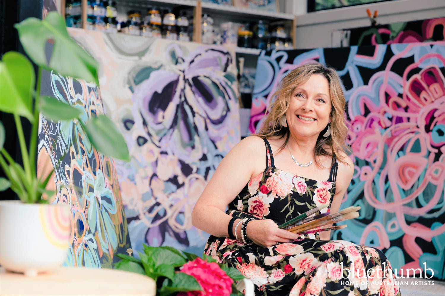 Bluethumb Photoshoot, Blog and Artist Curation – Jen Shewring